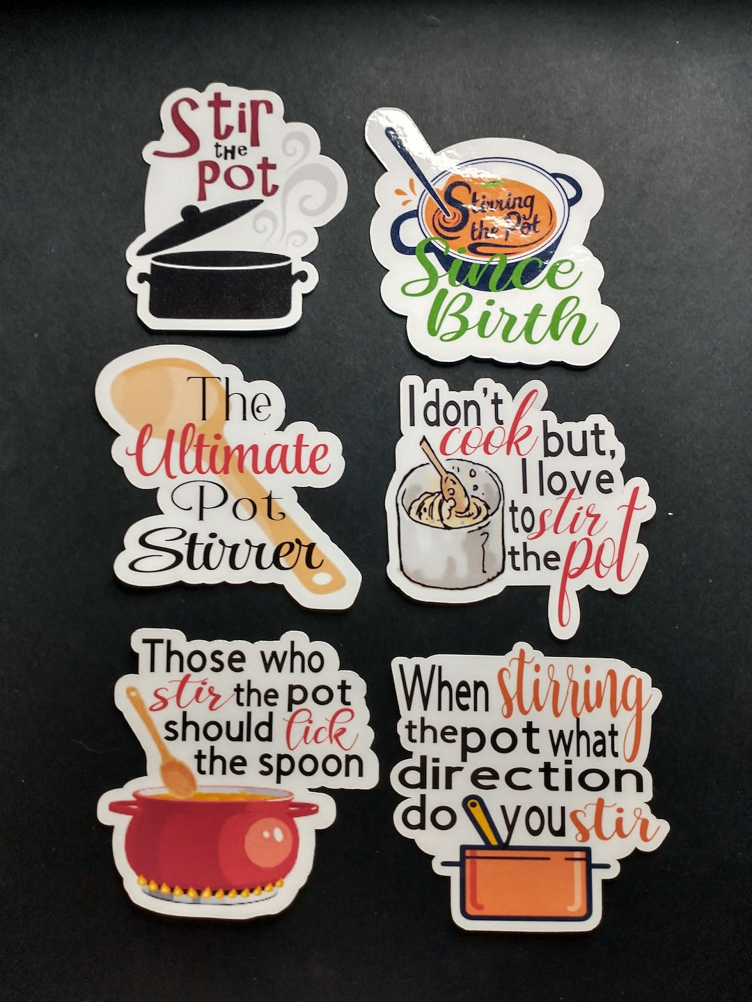 Stir the Pot Stickers, Pot Stirrer Sticker, Stirring up Shit, Sarcastic ...