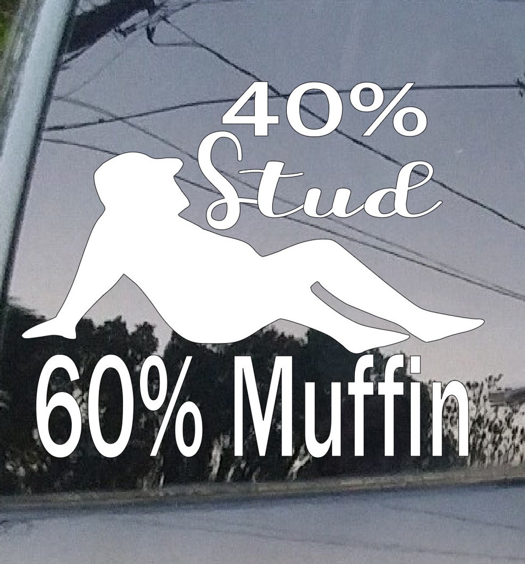 Stud Muffin Car Decal,dad Bod,stud Dad,stud Muffin,husband,boyfriend ...