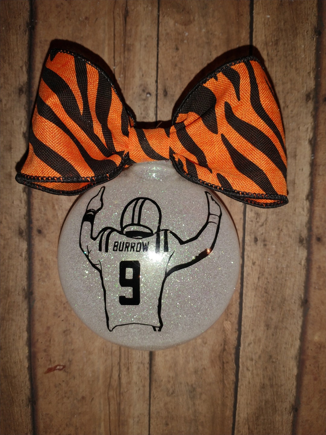 Joe Burrow Christmas Ornament, Holiday, Cincinnati, Personalized ...
