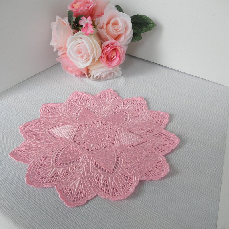 Embroidered Doily - Etsy