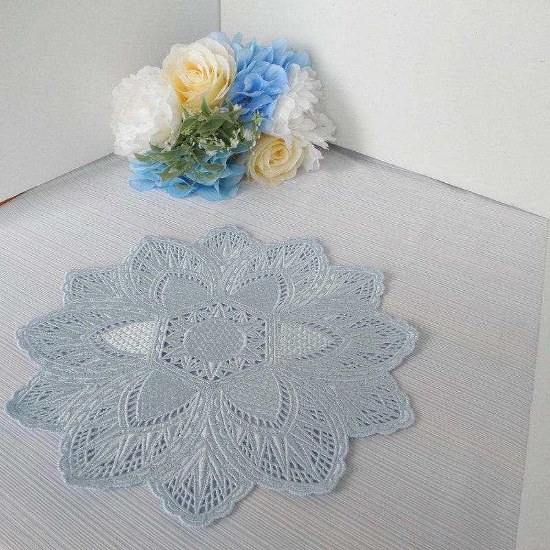 Blue Doilies - Etsy