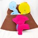 Dinosaur Finger Puppets With Coordinating Volcano Bag Fun and ...