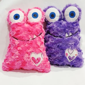 Large Cuddly Monster, Gifts for Kids of All Ages, Plush Monster, Heart ...