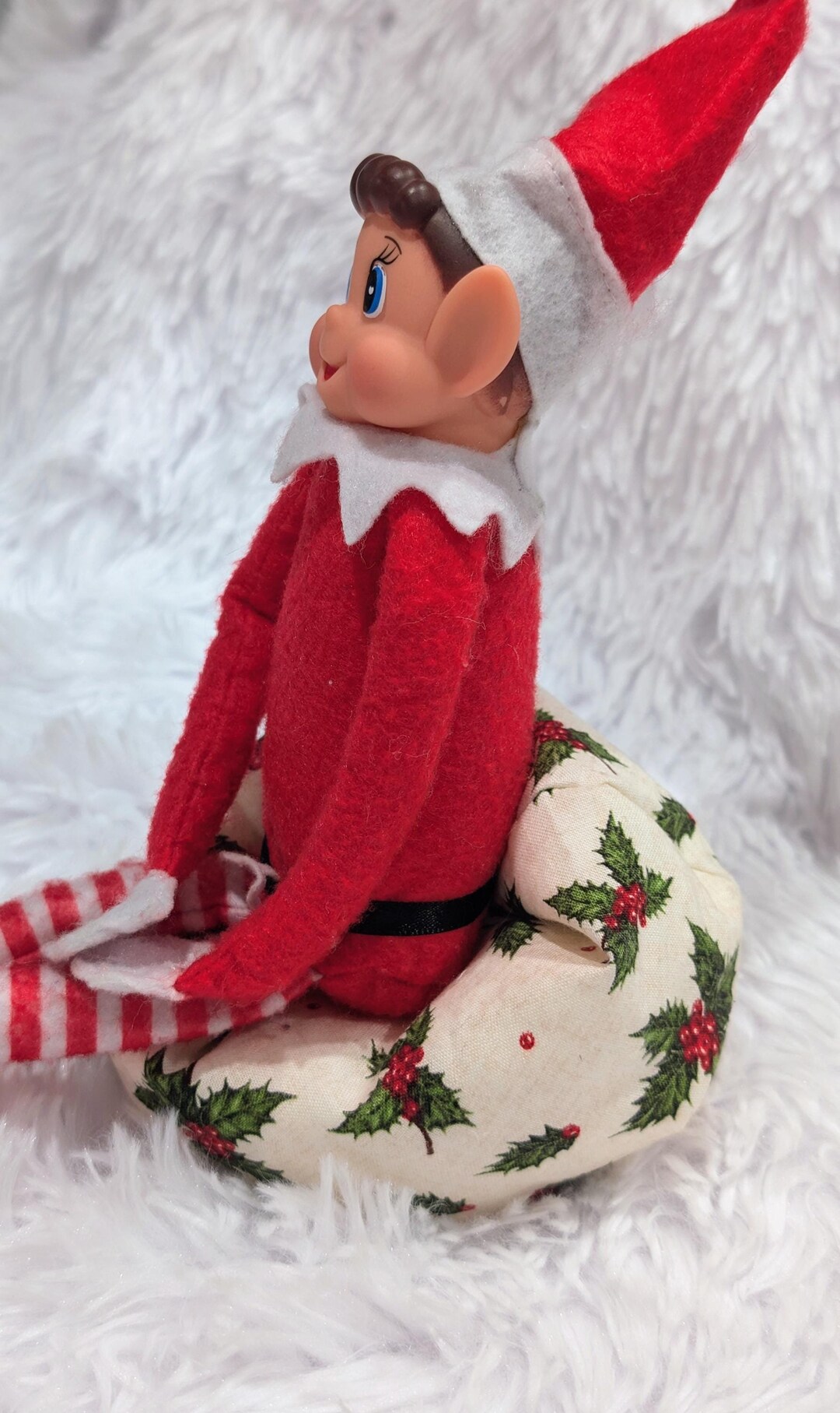 Elf Bean Bag Chair-large-new Fabric-doll Accessory-holiday Elf Bean Bag ...