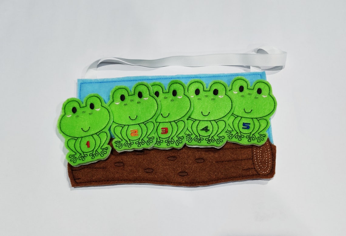 Five Speckled Frogs Finger Puppets Felt Frogs Finger Puppets - Etsy