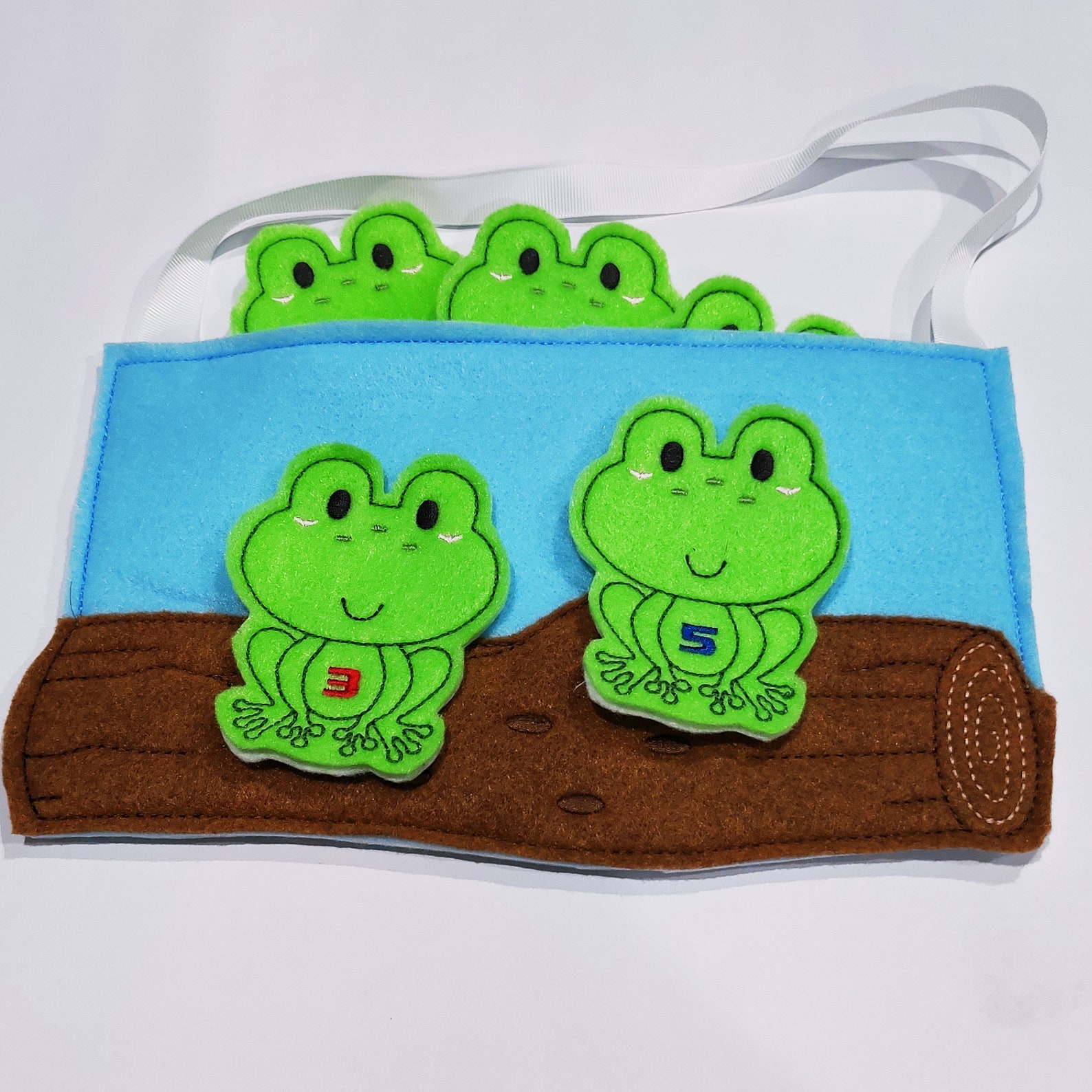 Five Speckled Frogs Finger Puppets Felt Frogs Finger Puppets - Etsy