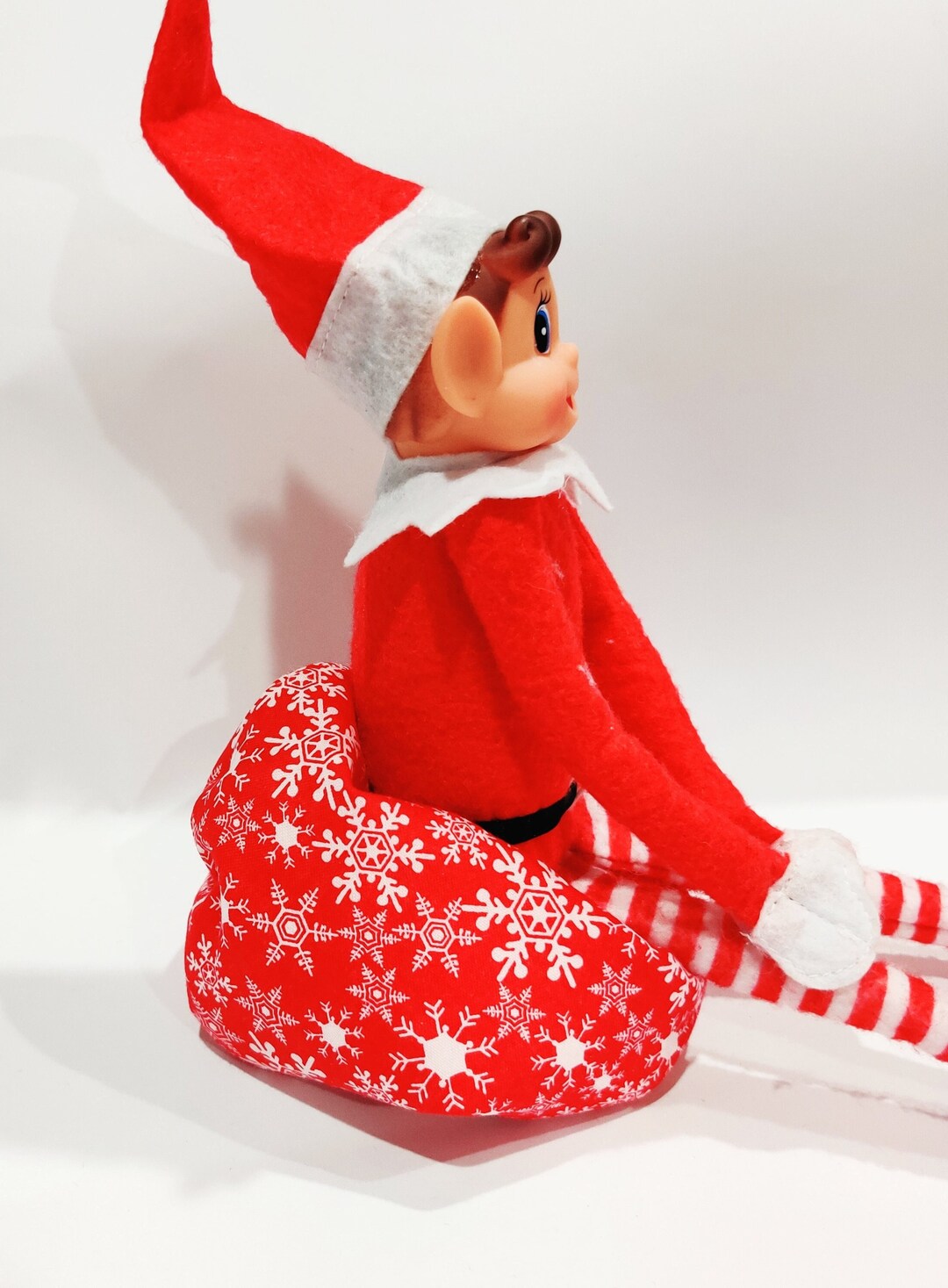 Elf Bean Bag Chair-large-new Fabric-doll Accessory-holiday Elf Bean Bag ...