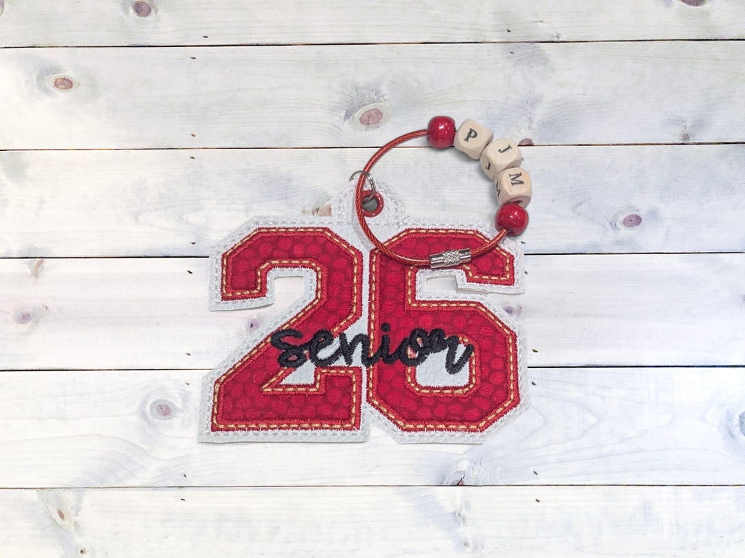 Custom Senior '26 Keychain for Guys | Personalized Graduation Bag Tag ...