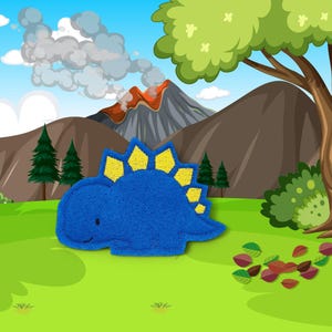 Dinosaur Finger Puppets With Coordinating Volcano Bag - Fun and ...