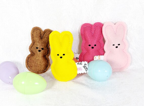 Easter Cat Toys Pack or 2 Marshmallow Bunny Catnip - Etsy