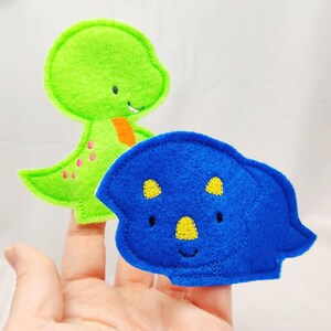 Dinosaur Finger Puppets With Coordinating Volcano Bag Fun and ...