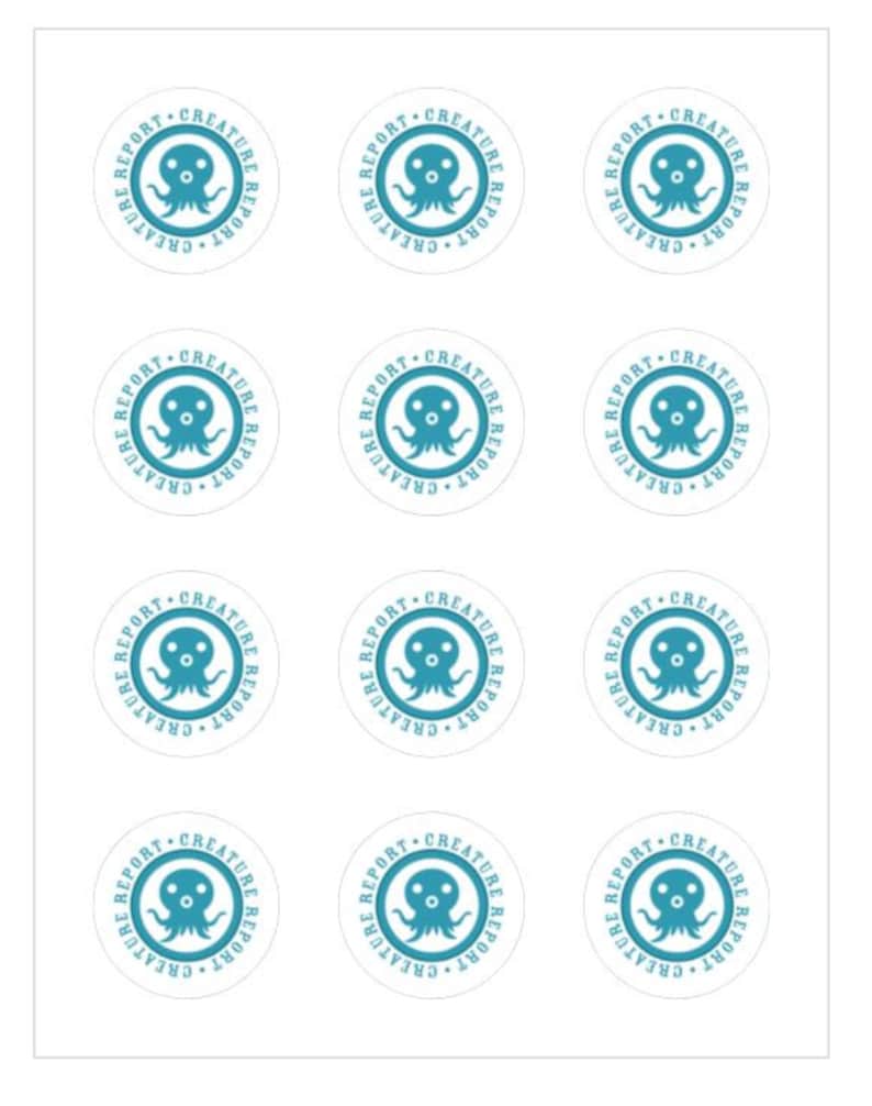 Octonauts Creature Raport Stickers Print Your Own Stickers - Etsy