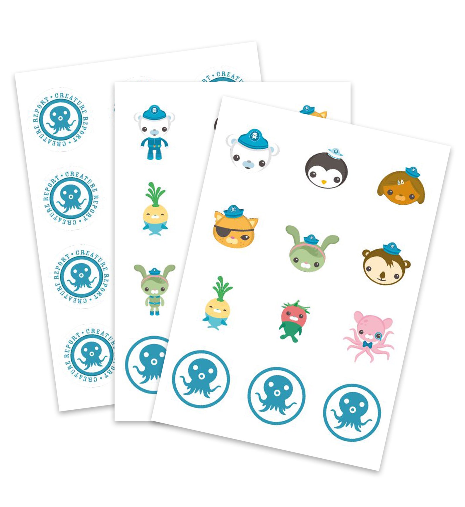 DIY Octonauts Party Collection - Avery Sticker L7105 Template Stickers ...