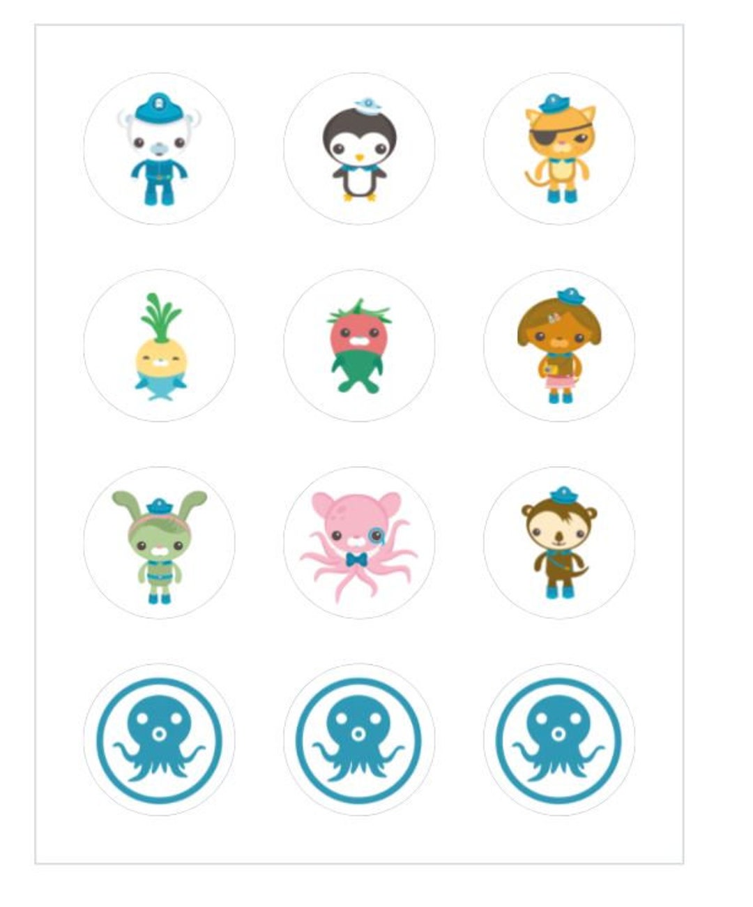 Octonauts Stickers - Print Your Own Stickers - Avery Sticker Sheets ...