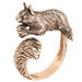Silver Squirrel Ring, Handmade Squirrel Wrap With Nut Ring, Sterling ...