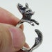 Sterling Silver Fox Ring, Handmade Adjustable Ring in Sterling Silver ...