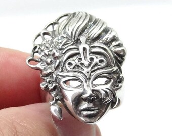 Masquerade Mask Ring | Etsy