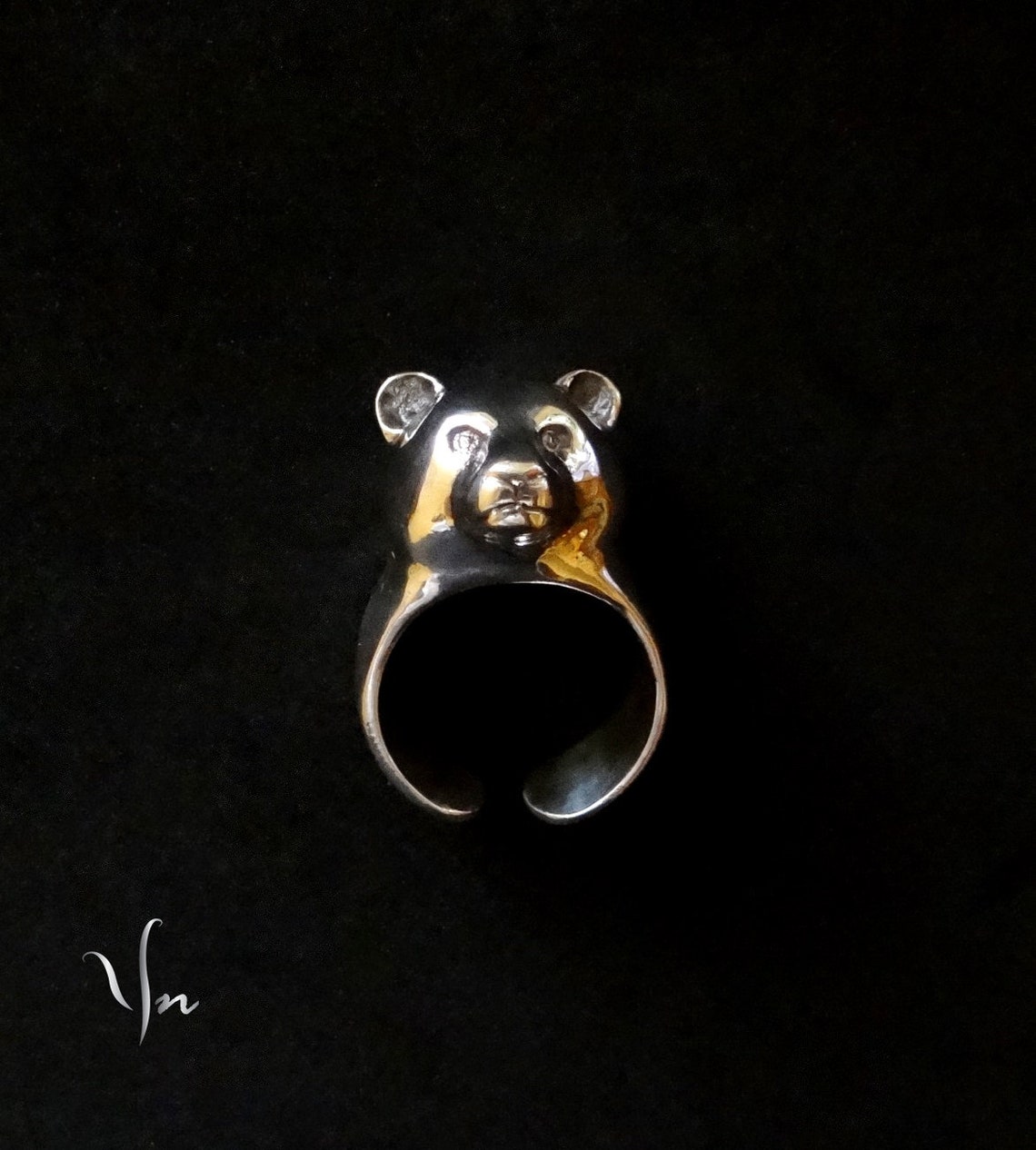 Silver Panda Ring Panda Gifts Panda Bear Jewelry Wildlife | Etsy