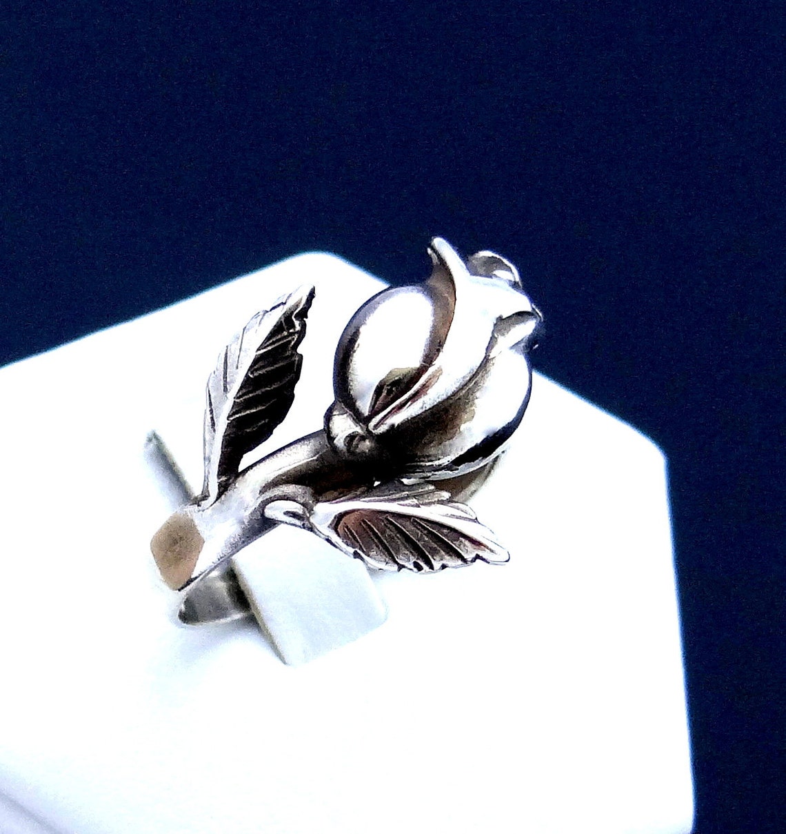 Sterling Silver Rose Ring Sterling Silver Ring Ring Rose - Etsy