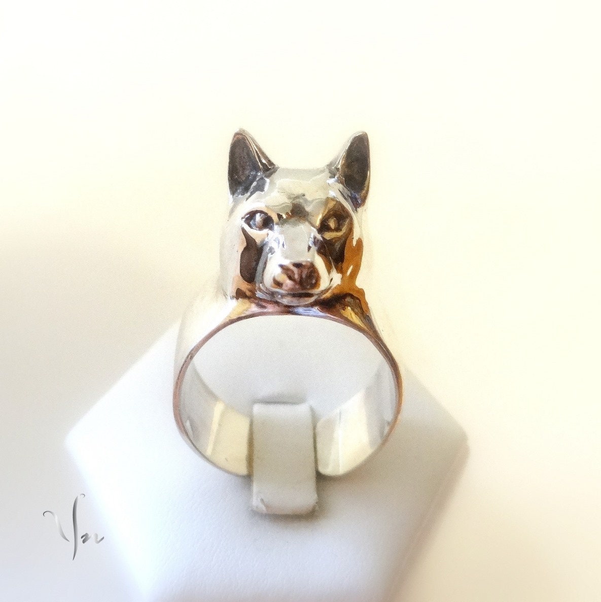 Husky Ring Husky Dog Ring Sterling Silver Handmade Ring Dog | Etsy