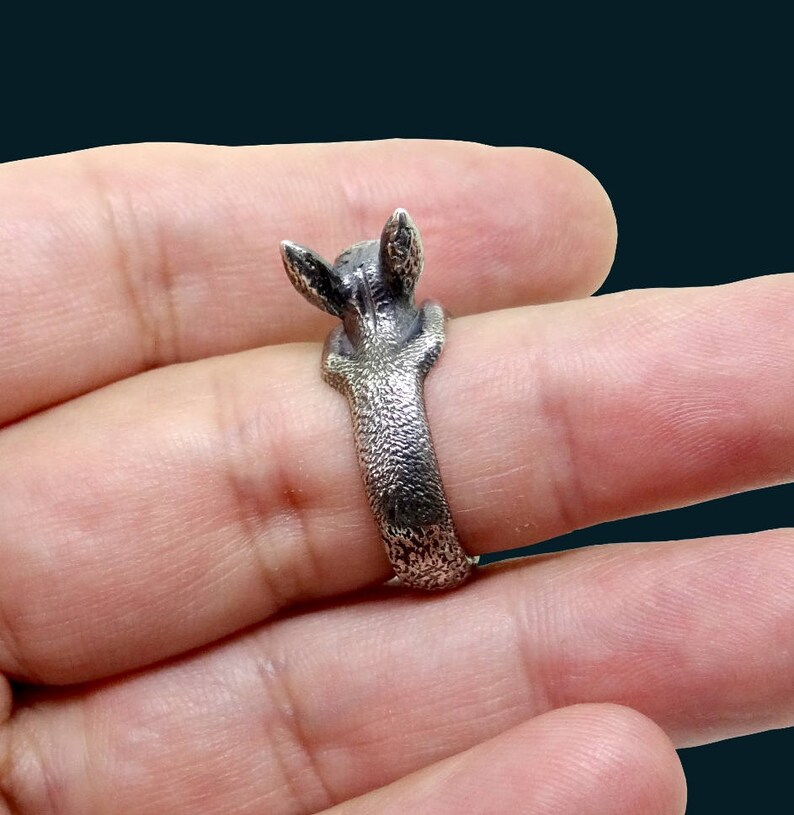 Rat Terrier Ring Sterling Silver Ring Etsy Rat Jewelry Rat - Etsy