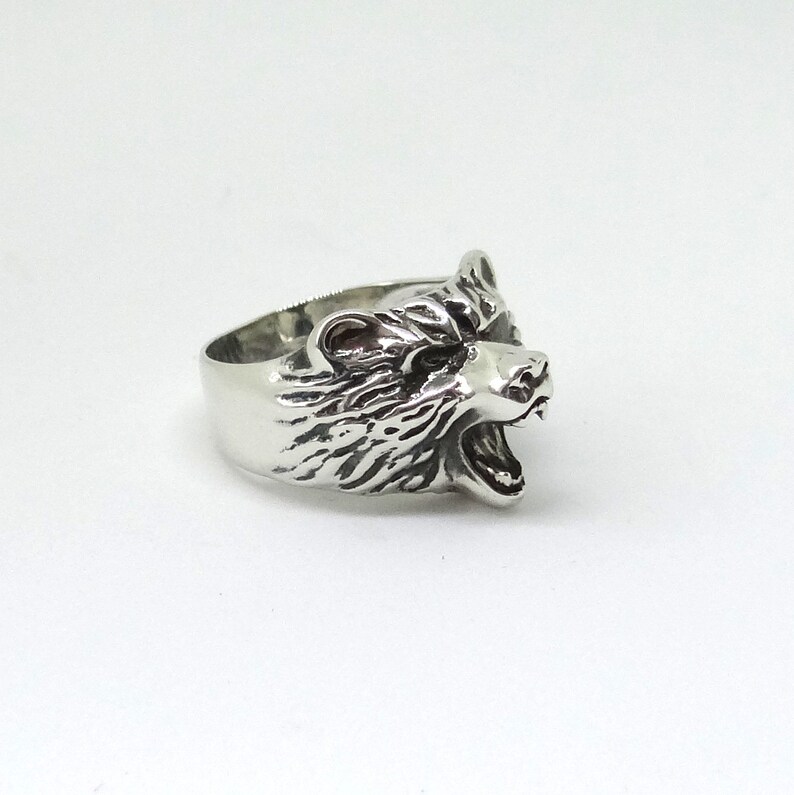 Bear Ring Sterling Silver Ring Grizzly Bear Bear Jewelry - Etsy