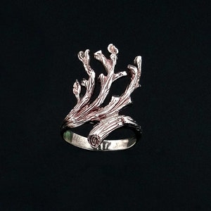 Branch Ring, Branch Engagement Ring, Sterling Silver Ring, Tree Branch ...