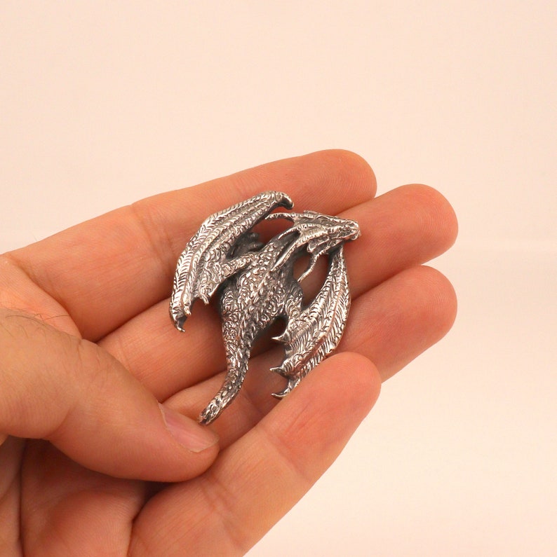 Silver Dragon Pendant Oxidized Jewelry Best Gift for Her and - Etsy