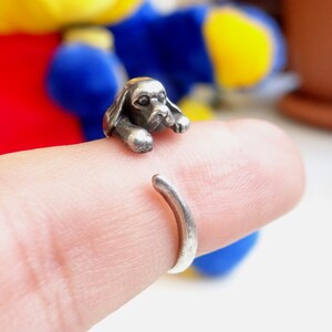 Cocker Spaniel Puppy Ring, Sterling Silver Dog Ring, Handmade ...