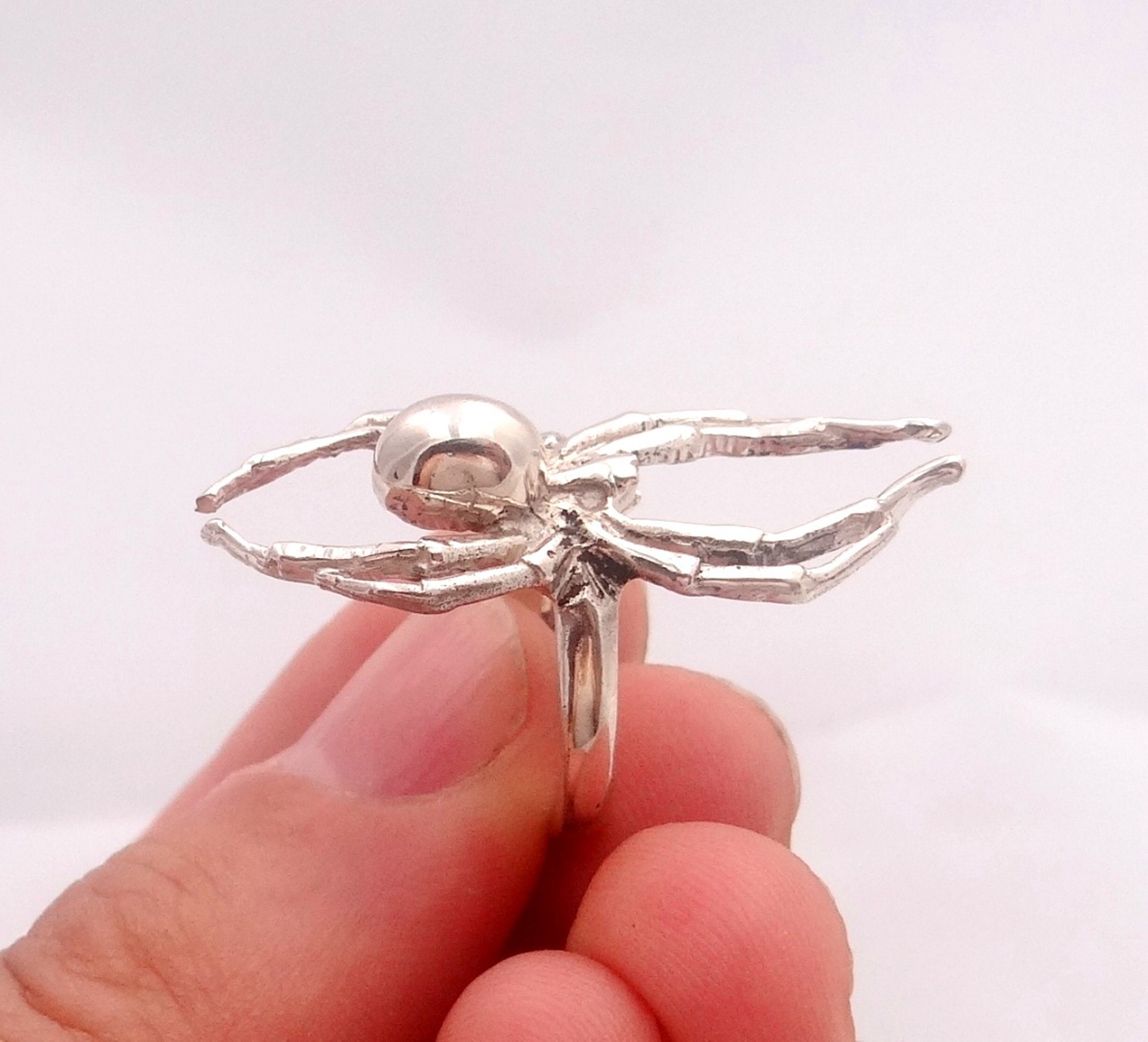 Silver Spider Ring | Etsy