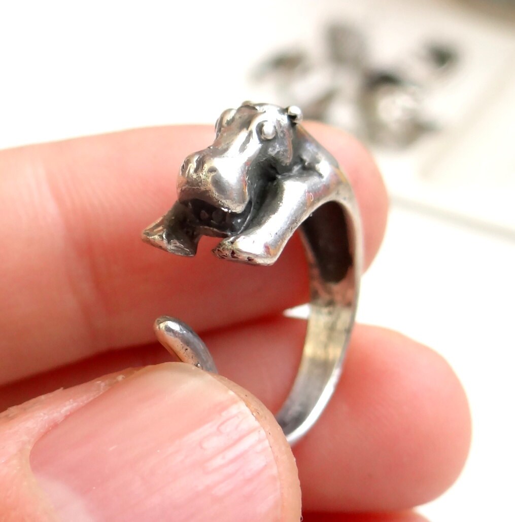 Hippo Ring in Sterling Silver Sterling Silver Rings Silver - Etsy
