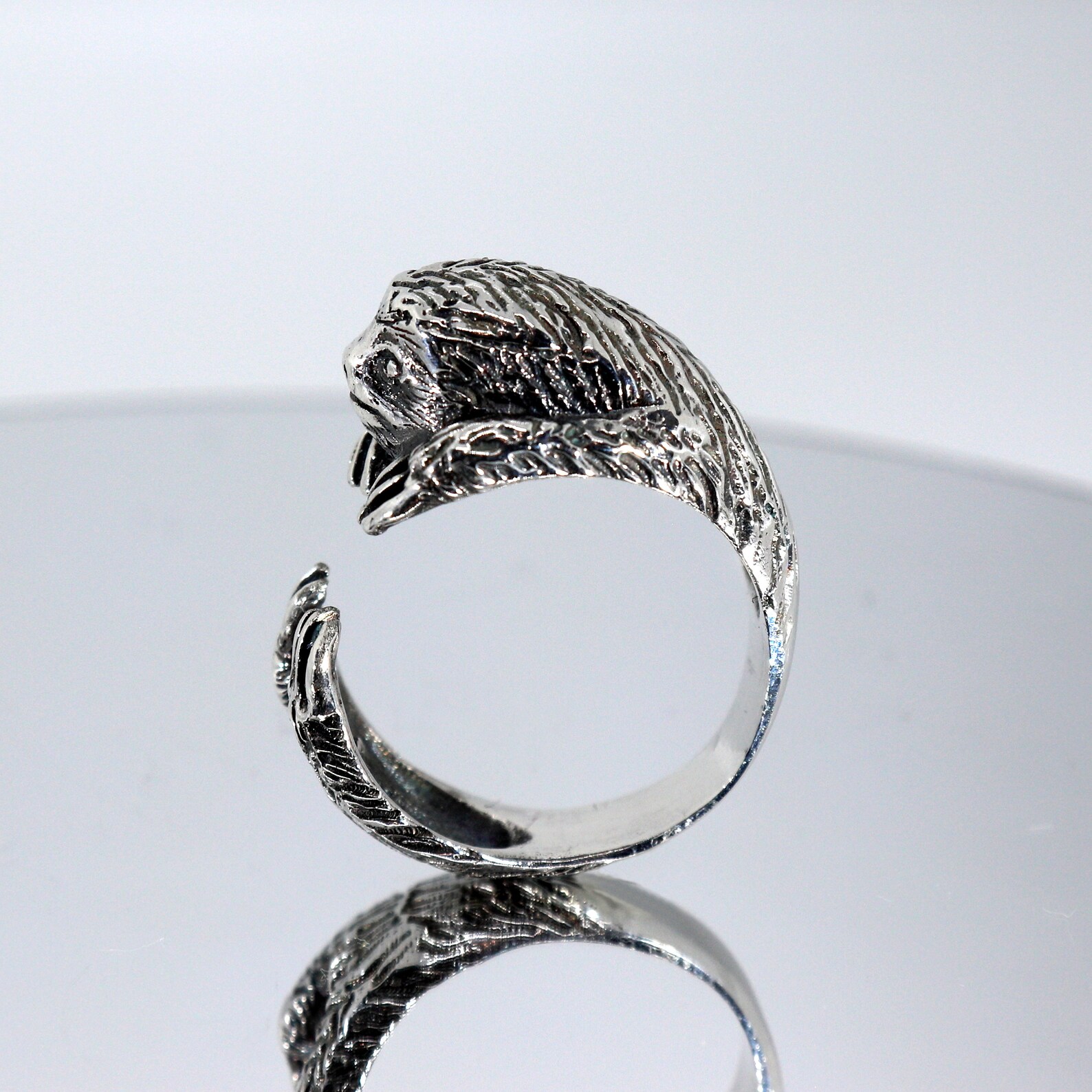 Sloth Ring Sterling Silver Ring Silver Sloth Jewelry Animal - Etsy