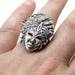 Mask Ring in Sterling Silver Handmade Silver Ring 925 - Etsy