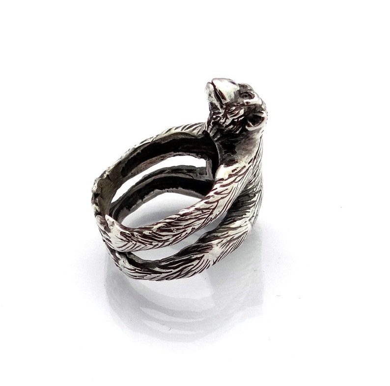 Sterling Silver Chimpanzee Ring Monkey Ring Silver Ring - Etsy