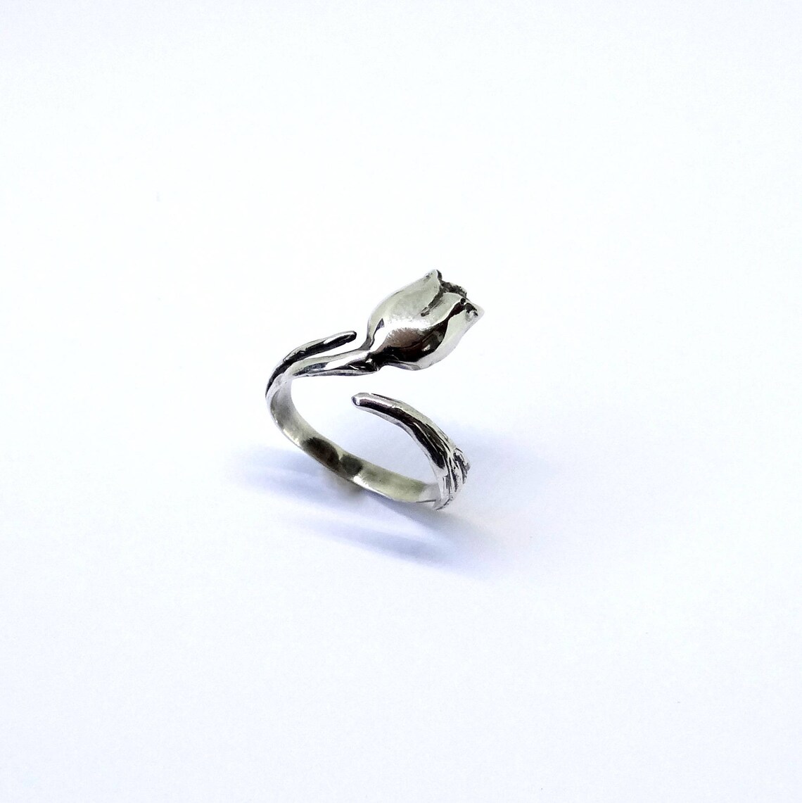 Exquisite Tulip Ring Silver Tulip Ring Flower Ring Tulip - Etsy