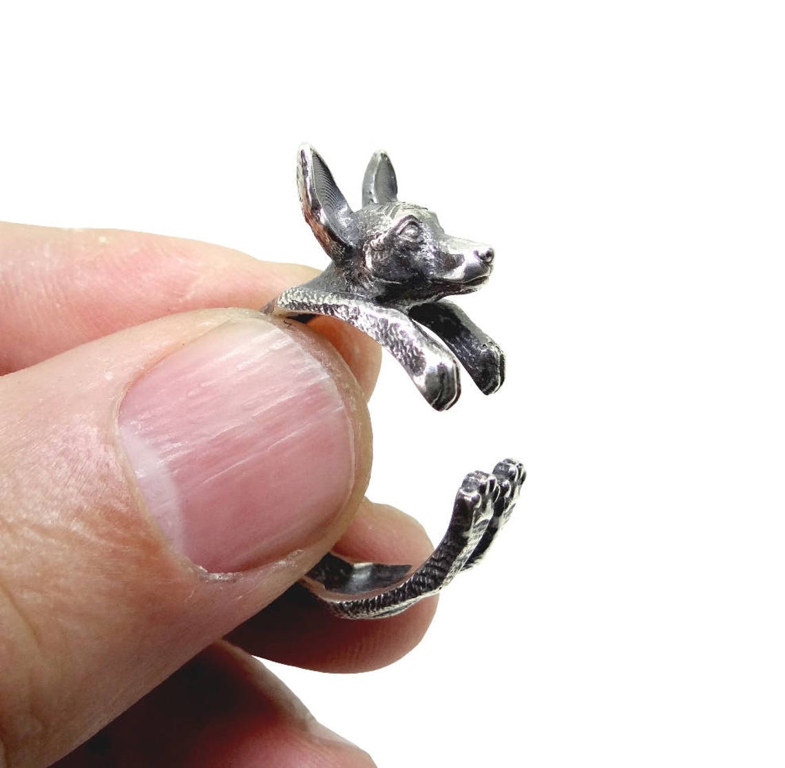 Rat Terrier Ring Sterling Silver Ring Etsy Rat Jewelry Rat | Etsy