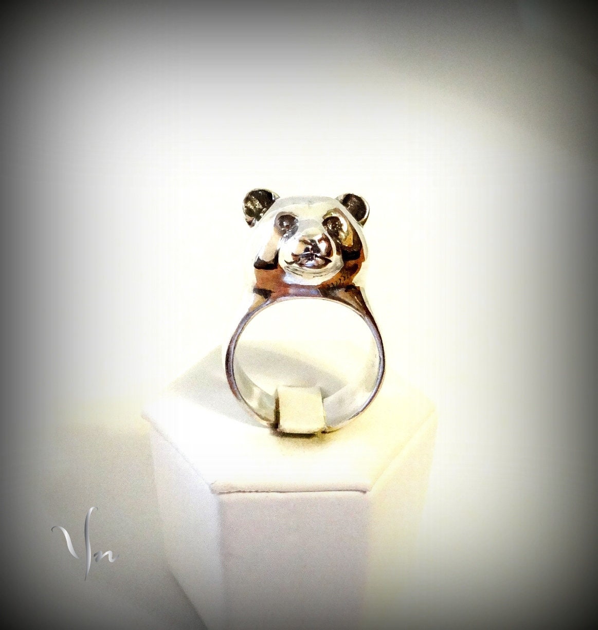 Silver Panda Ring Panda Gifts Panda Bear Jewelry Wildlife | Etsy