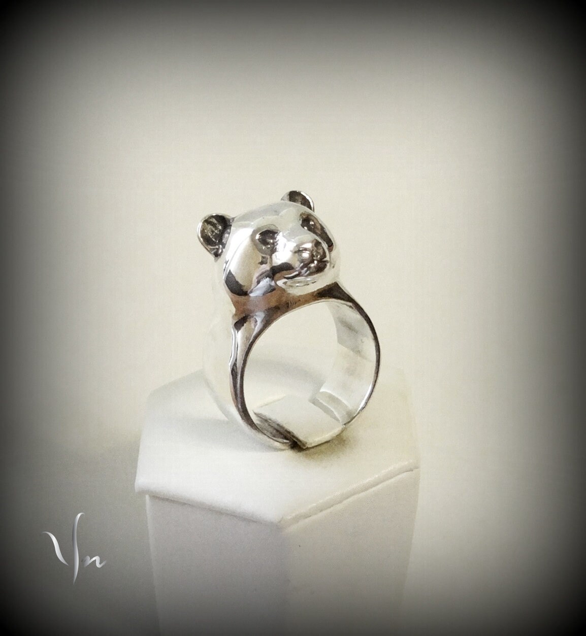 Silver Panda Ring Panda Gifts Panda Bear Jewelry Wildlife | Etsy
