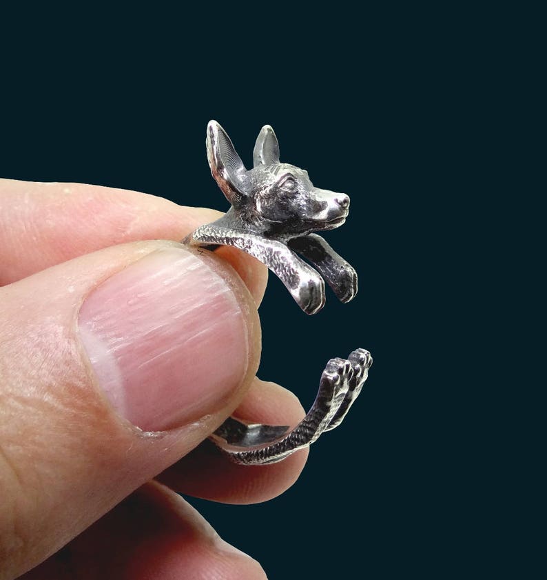 Rat Terrier Ring Sterling Silver Ring Etsy Rat Jewelry Rat - Etsy