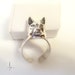 Husky Ring, Husky Dog Ring, Sterling Silver Handmade Ring, Dog Ring ...