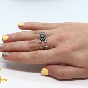 Chow Chow Silver Ring, Sterling Silver Rings of Dog Breeds, Chow Chow ...