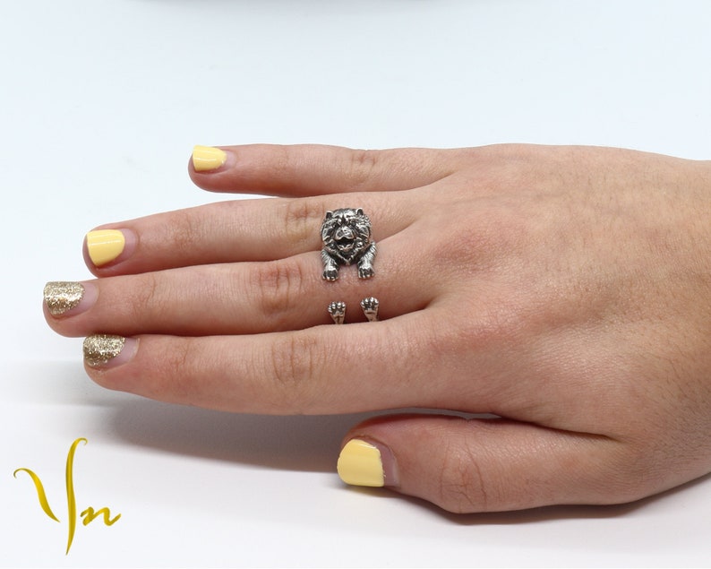 Chow Chow Silver Ring Sterling Silver Rings Of Dog Breeds | Etsy
