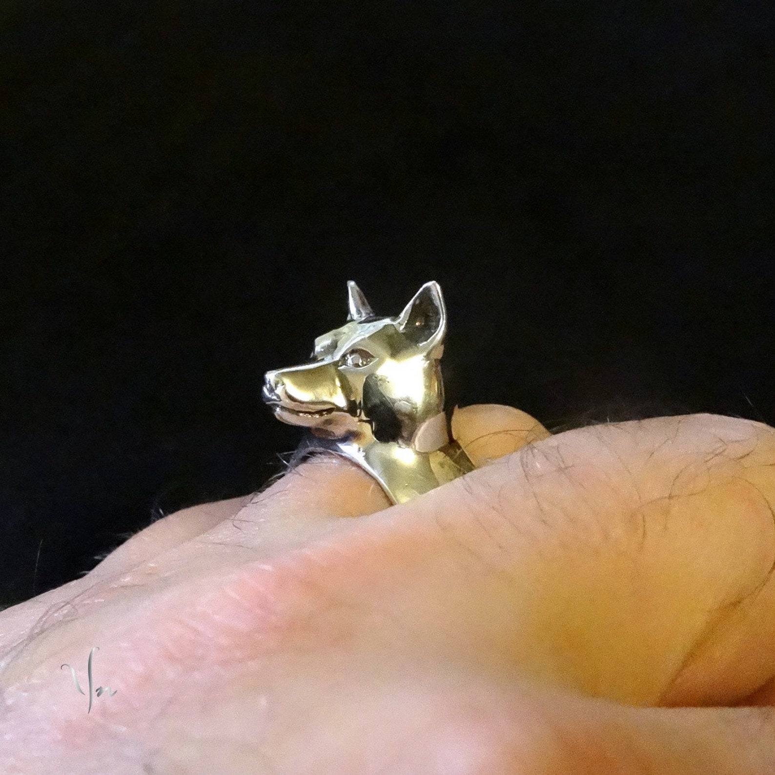 Husky Ring Husky Dog Ring Sterling Silver Handmade Ring Dog | Etsy