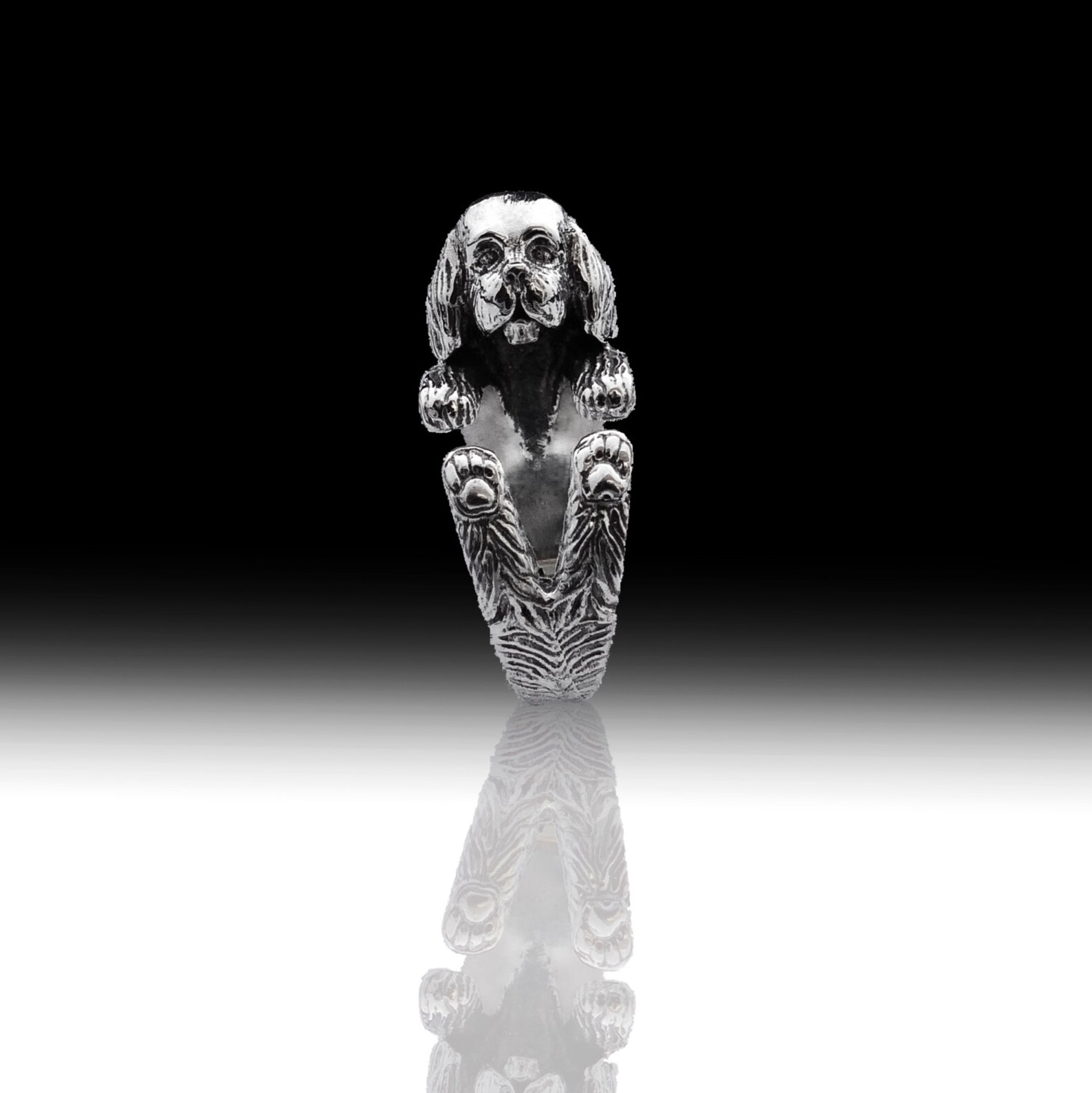 Shih Tzu Ring Silver Ring Sterling Silver Shih Tzu Jewelry | Etsy