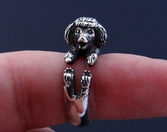 Poodle Ring Sterling Silver 925 Gift for Dog Lovers and - Etsy