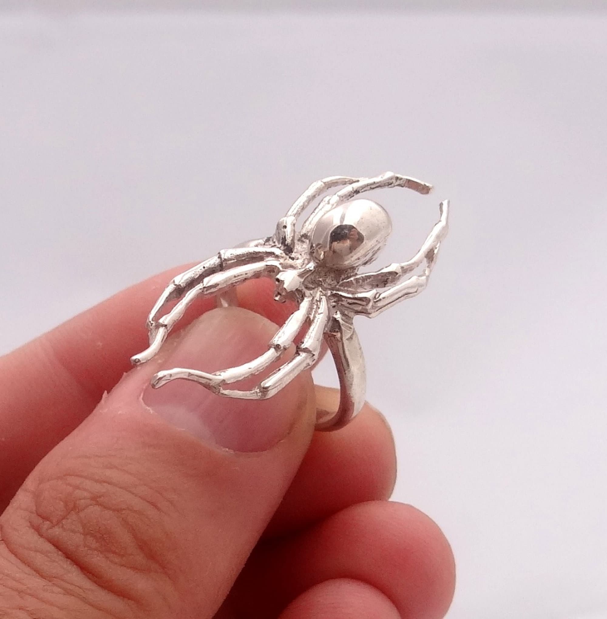 Silver Spider Ring | Etsy