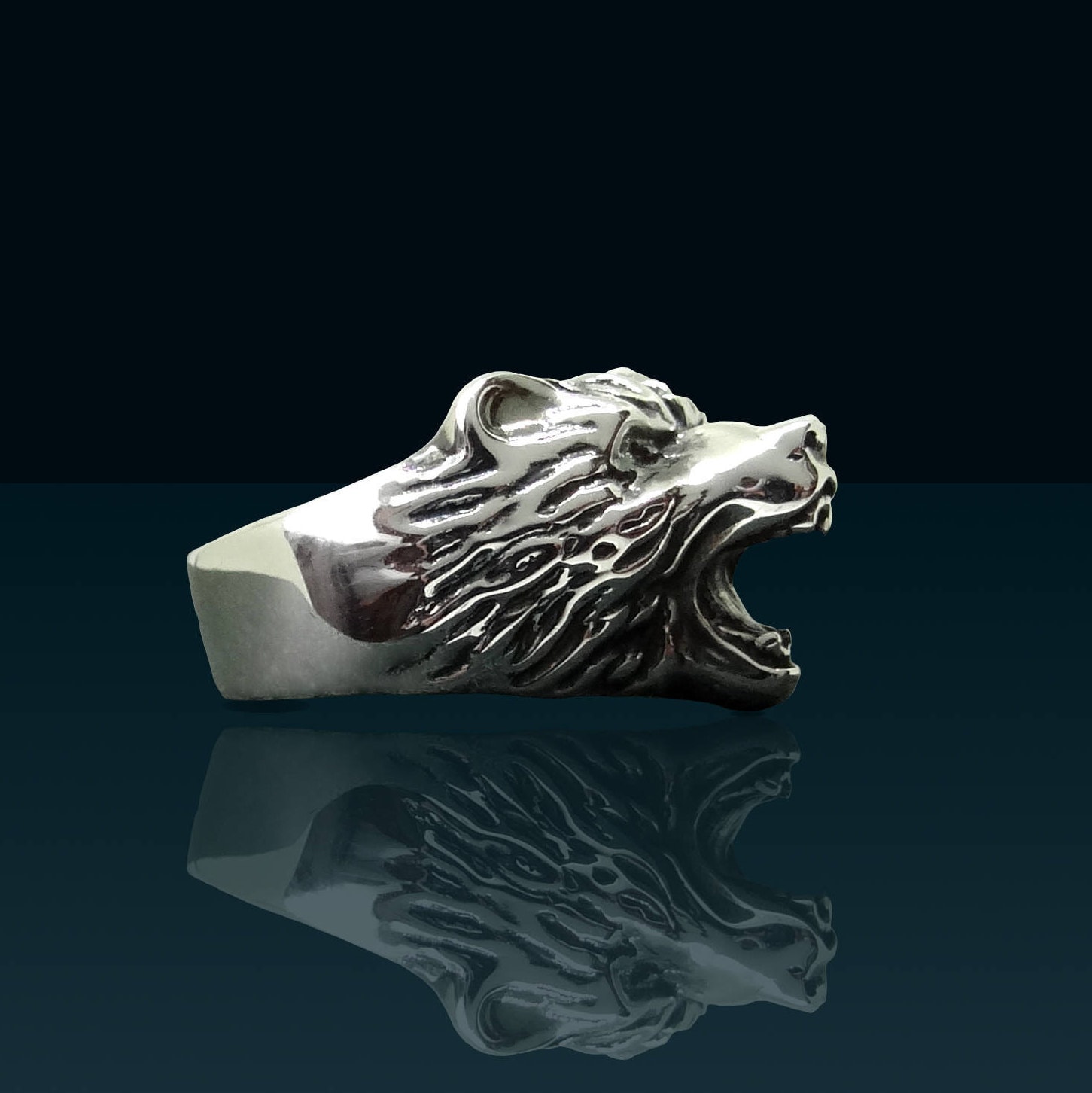 Bear Ring Sterling Silver Ring Grizzly Bear Bear Jewelry - Etsy UK