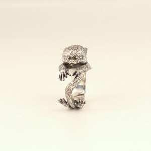 Marmoset Monkey Ring, Sterling Silver Ring, Marmoset Jewelry, Little ...