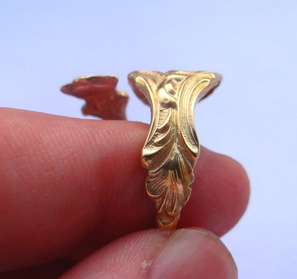 Gold Ring Gold Plated Ring Sterling Silver Ring Spoon Ring | Etsy