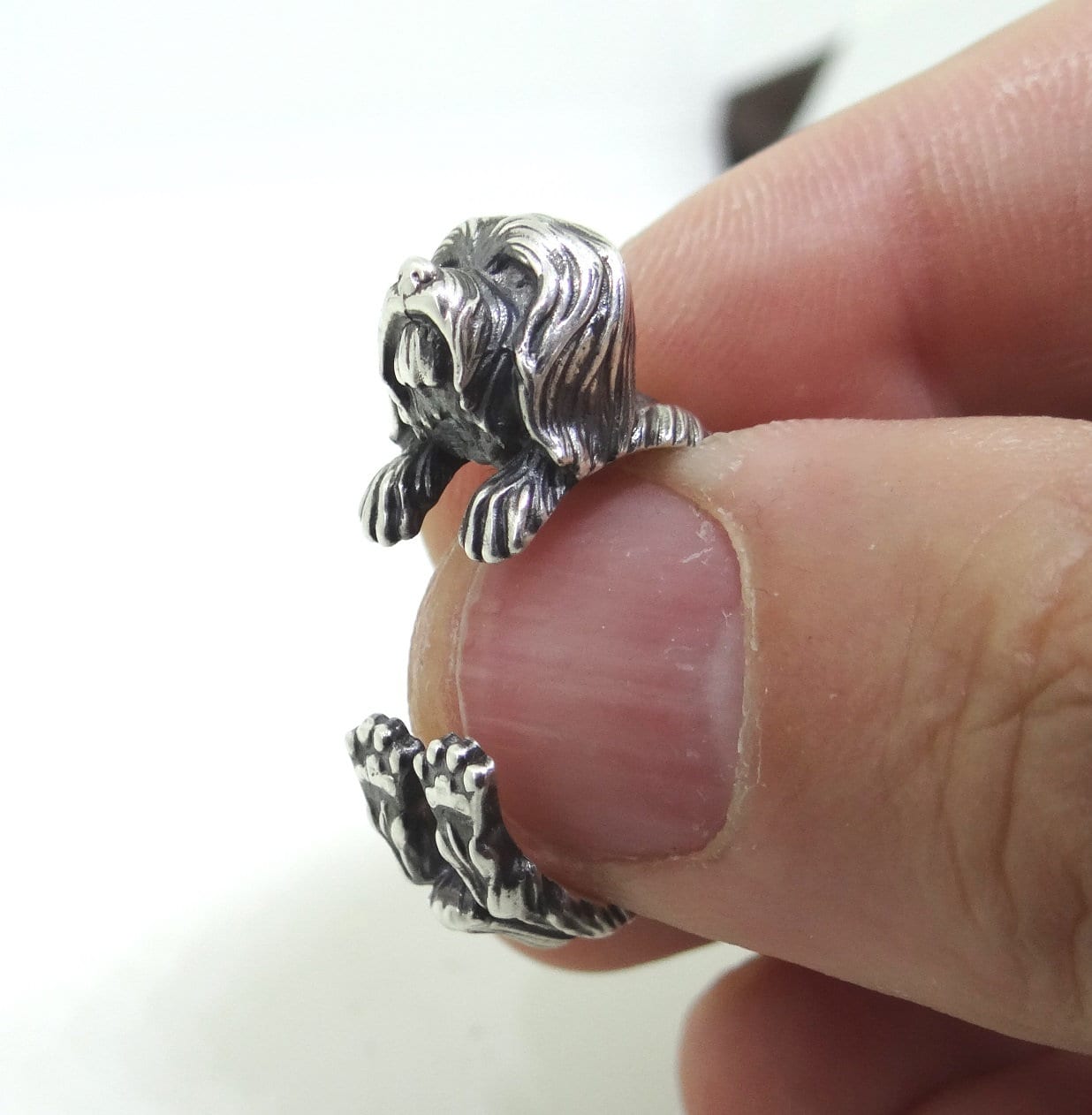 Bichon Frise Ring Made of Sterling Silver Boxer Ring in | Etsy